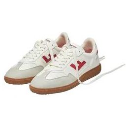 Flamingos Life Sneaker Burela Slim - weiss/panna/rot