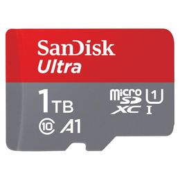 Sandisk Speicherkarte "microSDXC Ultra 1TB", grau, 1000 GB, Speicherkarten
