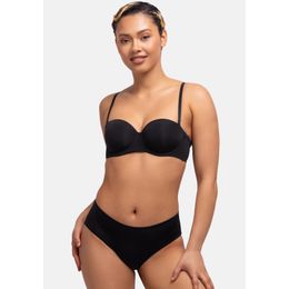 Balconette-BH Dorina "Michelle", Damen, Gr. 80, Cup B, schwarz, Microtouch, Obermaterial: 64% Polyamid, 26% Polyester, 10% Elasthan, unifarben, bequem, BHs Balconette-BH, mit vorgeformten Cups, abnehmbare Tr&auml;ger