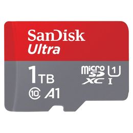 Sandisk Speicherkarte "microSDXC Ultra, Adapter "Mobile", grau, 1000 GB, Speicherkarten