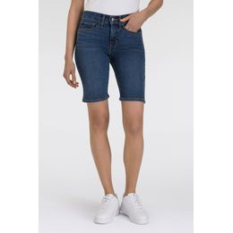 Levi's Shorts LEVI'S "SHAPING BERMUDA", Damen, Gr. 29, N-Gr, clever girl short, Web, Obermaterial: 80% Baumwolle, 19% Polyester, 1% Elasthan, unifarben, regular fit kniefrei, Hosen Shorts, Sommerhose im Five-Pocket Style