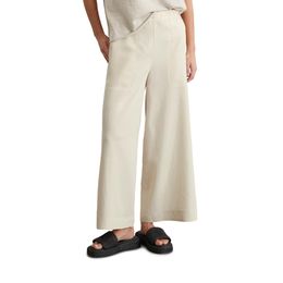 Marc O'Polo Culotte MARC O'POLO, Damen, Gr. 34, N-Gr, beige (silky stone), Web, Obermaterial: 90% Lyocell, 10% Leinen, kn&ouml;chellang, Hosen Culotte