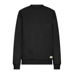 Longpullover oxmo "Sweater OXKaren", Damen, Gr. S, schwarz, Obermaterial: 80% Polyester PES. 20% Baumwolle CO., Pullover Longpullover