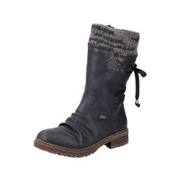 Rieker Stiefel Damen Gr&ouml;&szlig;e 36 graumeliert / schwarz Winterschuhe