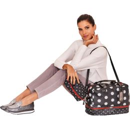 Damen Taschen-Set, 2-tlg. schwarz-getupft, Gr&ouml;&szlig;e 0