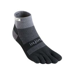 injinji Run Midweight Mini Crew Bekleidung Unisex schwarz M
