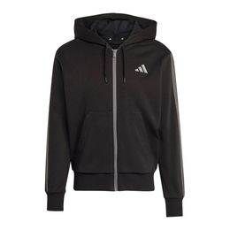 adidas Sportswear Sportsweatjacke 'ESS' Herren Gr&ouml;&szlig;e XXXL silbergrau / schwarz