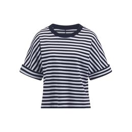 efixelle - Rundhals-Shirt, blau, Gr. 46 / L - Baumwolle
