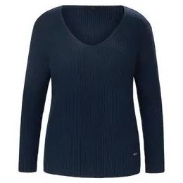 V-Pullover Emilia Lay blau, 46
