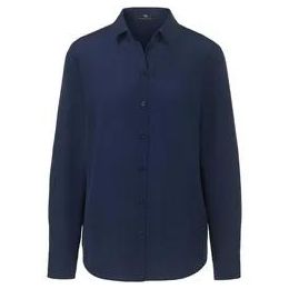 Bluse aus 100% Seide Peter Hahn Seidenreich blau, 46
