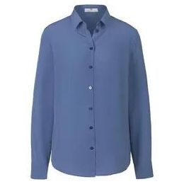Bluse aus 100% Seide Peter Hahn Seidenreich blau, 40