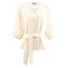 Bluse V-Ausschnitt Uta Raasch beige, 44