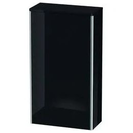 Duravit XSquare Halbhochschrank XS1303L4040 50x88x23,6cm, T&uuml;r links, schwarz hochglanz
