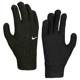 Nike Swoosh Knit 2.0 Strick-Handschuhe 010 black/white S/M
