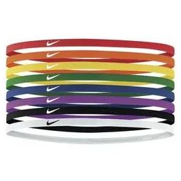 8er Pack Nike Skinny Haarb&auml;nder mit Silikonstreifen 950 pimento/orange blaze/sunlight