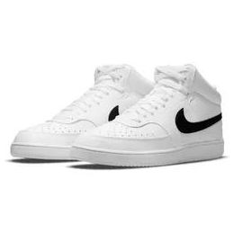 Nike Court Vision Mid-Top Sneaker Herren white/black-white 49.5