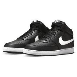 Nike Court Vision Mid-Top Sneaker Herren black/white-black 45