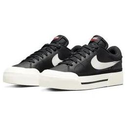 Nike Court Legacy Lift Plateau Sneaker Damen 001 - black/sail-white-team orange 40