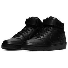 Nike Court Borough Mid 2 Sneaker Kinder black/black-black 38