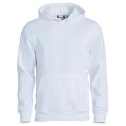 Clique Basic Hoodie Kinder 00 - wei&szlig; 160 cm