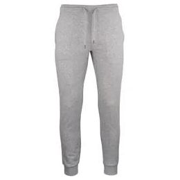 Clique Premium Bio-Baumwoll Jogginghose Herren 95 - grau meliert XL