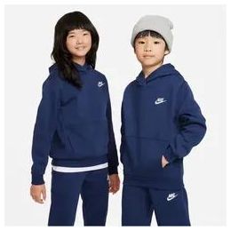 Nike Sportswear Club Fleece Hoodie Kinder 410 - midnight navy/white M (137-147 cm)