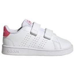 Adidas Advantage Court Two Hook and Loop Baby-Sneaker GW6501 - cloud white/real pink/core black 23