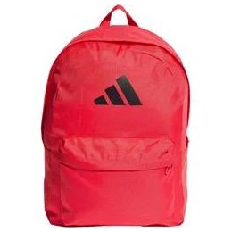 Adidas Classic 3-Streifen Logo Rucksack (27,5 Liter) IS7052 - pure ruby/black