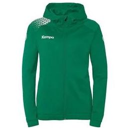 Kempa Ambition 28 Kapuzen-Trainingsjacke Damen lagune/wei&szlig; M