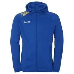Kempa Ambition 28 Kapuzen-Trainingsjacke royal/limonengelb XXL