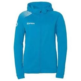 Kempa Ambition 28 Kapuzen-Trainingsjacke Damen Kempablau/wei&szlig; XS