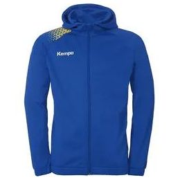 Kempa Ambition 28 Kapuzen-Trainingsjacke royal/limonengelb M