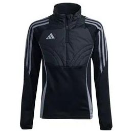 Adidas Tiro 24 Winterized 1/4-Zip Trainingsoberteil Kinder IM9970 - black/light onix 152