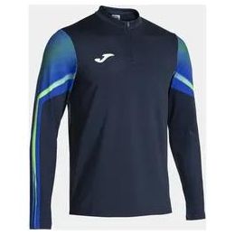 Joma Elite XI 1/2-Zip Laufshirt Kinder 317 - marineblau/royalblau 164