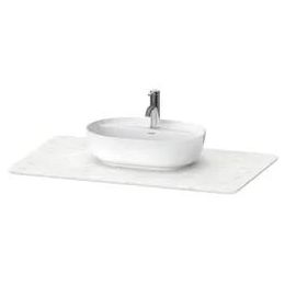 Duravit Luv Waschtisch-Konsole LU946901717 98,8 x 59,5 cm, aus Quarzstein, mit 1 Ausschnitt, Wei&szlig; Struktur