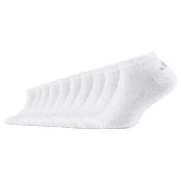 10er Pack s.Oliver Essentials Gek&auml;mmte Baumwolle Sneakersocken Kinder 0001 - white 35-38