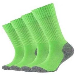 4er Pack Camano Pro Tex Crew Socken Kinder 0080 - green flash 35-38