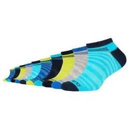 10er Pack Camano Mesh Ventilation Sneakersocken Kinder 6260 - blue atoll 23-26
