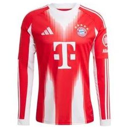 Adidas FC Bayern M&uuml;nchen langarm Heimtrikot 2025/26 Herren JP3689 - red M