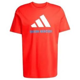 Adidas FC Bayern M&uuml;nchen SZN Graphic T-Shirt 2025/26 Herren JM9445 - red/white L