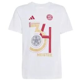 Adidas FC Bayern M&uuml;nchen Deutscher Meister Meistershirt 2024/25 white M