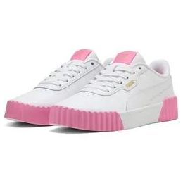 Puma Carina 3.0 Sneaker M&auml;dchen 13 - Puma white/Puma gold/posie pink 37