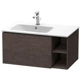 Duravit L-Cube Waschtisch-Unterschrank LC619107272 82x48,1x40cm, 1 Auszug, Becken links, eiche dunkel geb&uuml;rstet