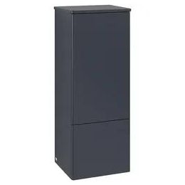 Villeroy & Boch Villeroy und Boch Antao Mittelschrank L44000HG mit Beleuchtung, 1 T&uuml;r, 414 x 1039 x 356 mm, Front ohne Struktur, Midnight Blue Matt Lacquer / Midnight Blue Matt Lacquer
