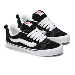 Sneaker Vans "Knu Skool", Herren, Gr. 42,5, schwarz-wei&szlig; (schwarz), Leder, Textil, Schuhe Sneaker, Topseller