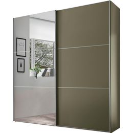 Schwebet&uuml;renschrank STAUD "Includo, Made in Germany", dekor salbei, B:188cm H:222cm T:68cm, Holzwerkstoff, Schr&auml;nke, Schwebet&uuml;renschrank, vier verschiedene Ausstattungsvarianten