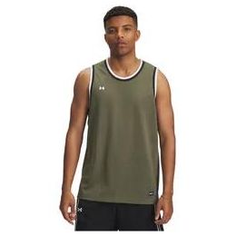 Under Armour Zone Pro Mesh Basketball Tanktop Herren 390 - marine od green/white L