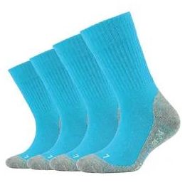 4er Pack Camano Pro Tex Crew Socken Kinder 0032 - turquoise 39-42