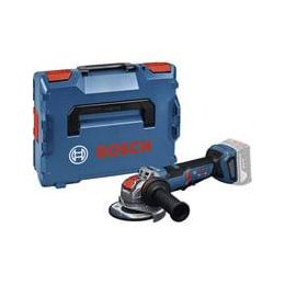 Bosch Akku-Winkelschleifer GWS 18V-11PS Professional solo, 18Volt blau/schwarz, ohne Akku und Ladeger&auml;t, Zusatzhandgriff, in L-BOXX
