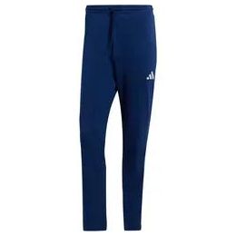 Adidas Essentials Small Logo Single Jersey Jogginghose Herren JF1108 - dark blue/white S
